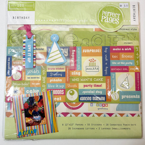 Birthday Scrapbook Pages Kit | Bottom Of The Bin
