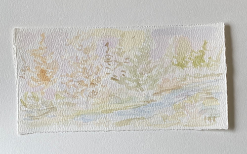 "Pastel Landscape"- 4x8 - Paper | shelbyleighdesigns