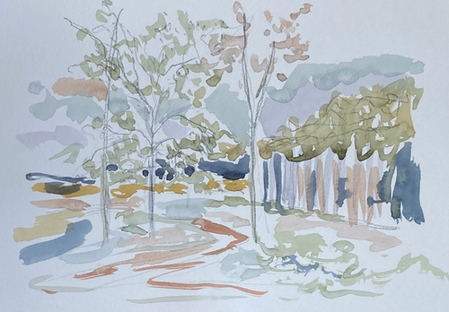 “Leaves Turning” - 7x11 - Paper | shelbyleighdesigns