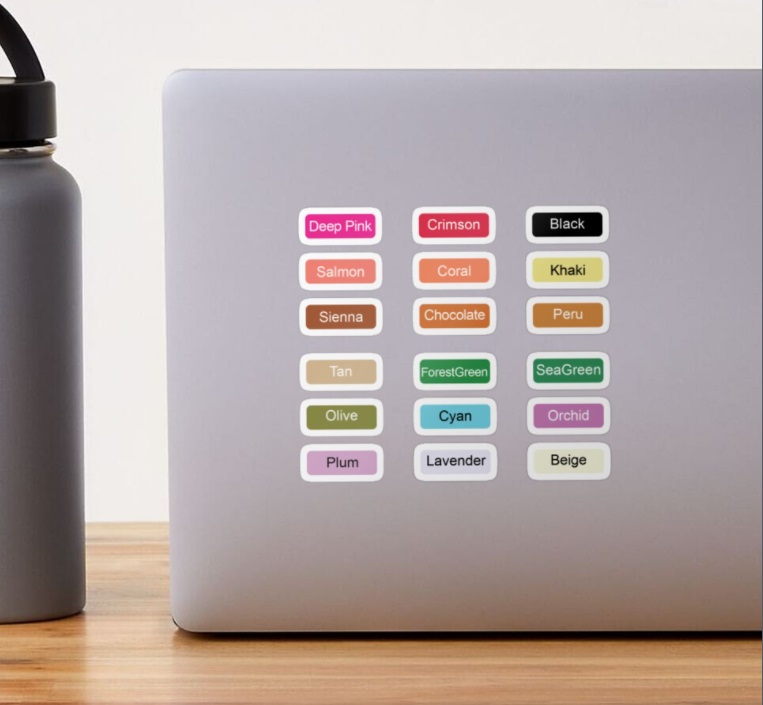 Color Names Stickers, a Simple Solution With a Big Impact