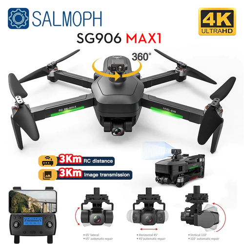 SG906 MAX 1 / Pro 2 Professional FPV 4K Camera Drone with 3-Axis Gimbal ...