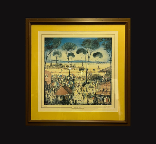 Pro Hart - Limited Edition Print | Back of the Stands | The Fine Art Hut