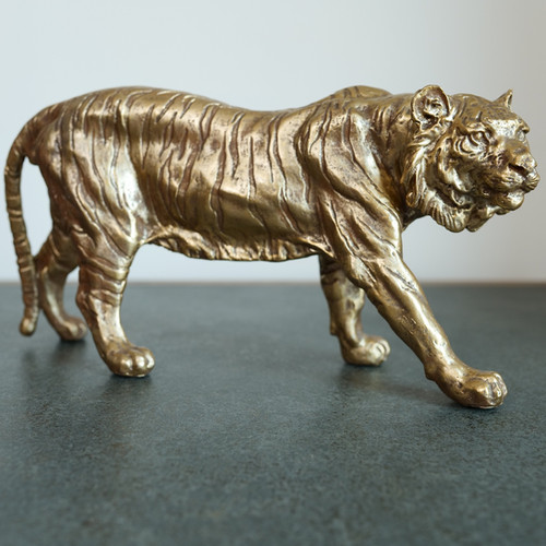 Prowling Gold Tiger | Unique Interiors & Gifts | Quirky Decor