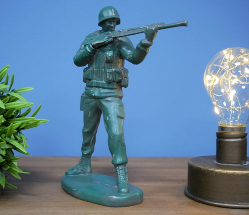 Teal Army Figure | Unique Interiors & Gifts | Quirky Decor