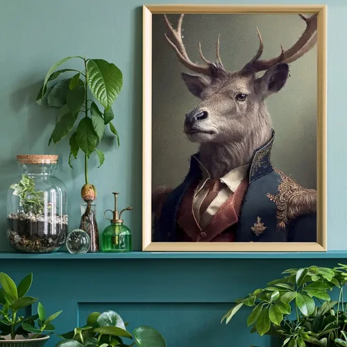 Stag Head Print | The Urban Cage