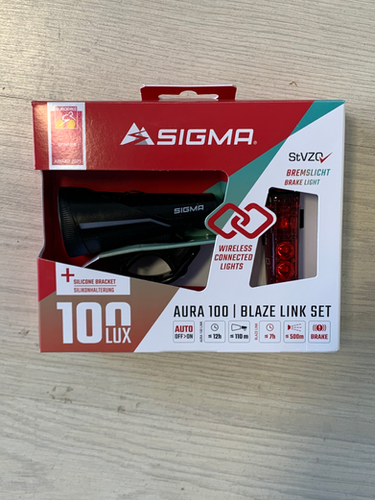 SIGMA Light set Aura 100 Blaze Link Black | Cyclox