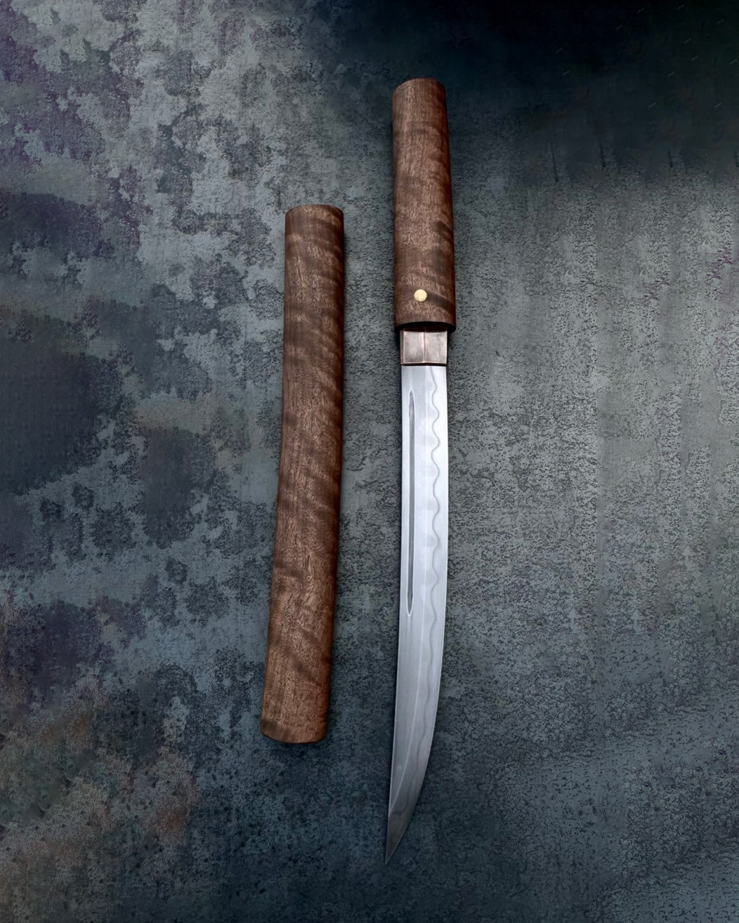 Walnut Tanto | Greg Moffatt Knives