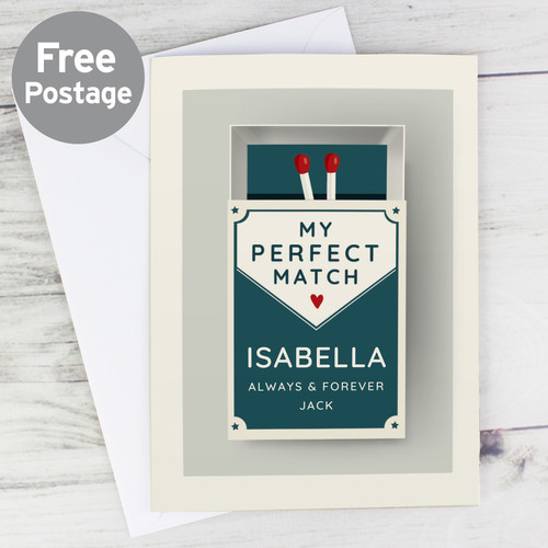 Personalised The Perfect Match Card. | Mabels Gift Emporium