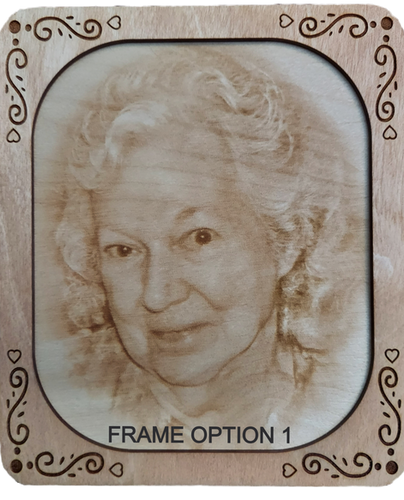 Laser engraved WOODEN portrait | CrazyLaserCreations