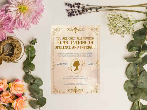 Bridgerton Inspired & Themed | Party Invite | Designs by Andra