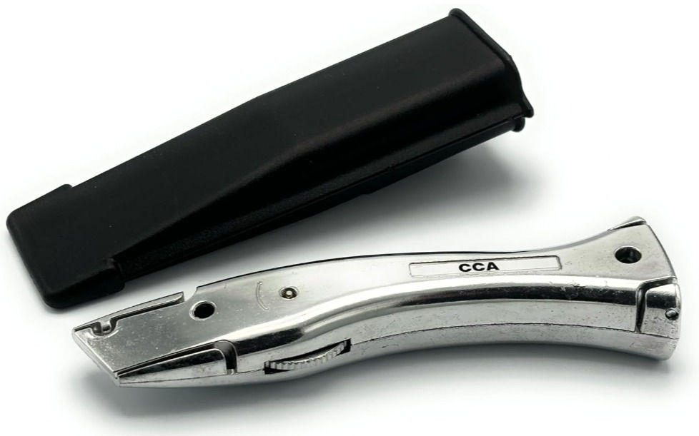 Dolphin Knife With Holster - Chrome | ALLinTHEMARKET