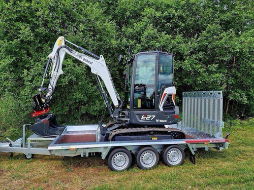 BOBCAT E27 + REMORQUE TEMARED TARA PLUS | CALMETTES AGRI