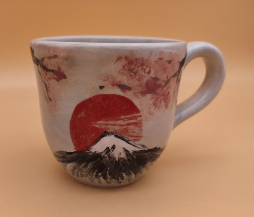 slim mug Fuji- BeweCeramics