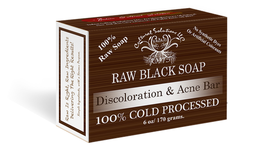 Signature 100% Cold Processed, Raw Bar Soap: RAW BLACK SOAP (6oz ...