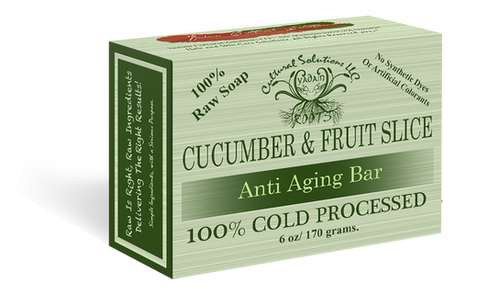 Signature 100% Cold Processed, Raw Bar Soap: CUCUMBER & FRUIT SLICES ...