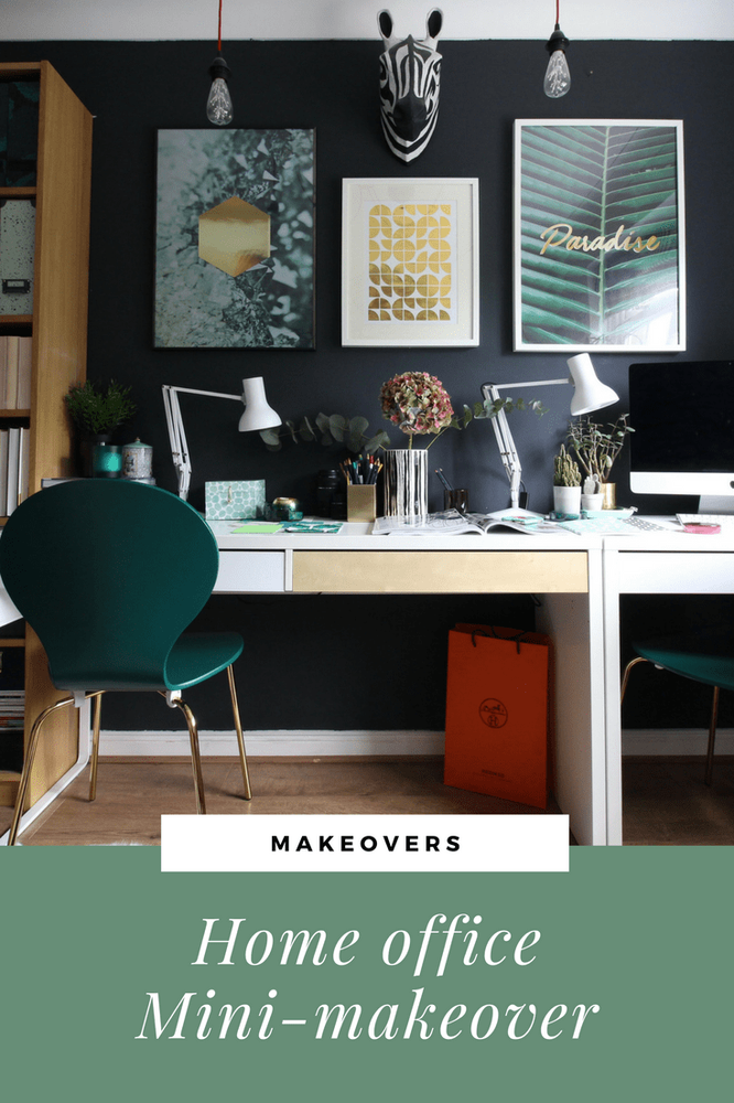 Blogger office mini makeover