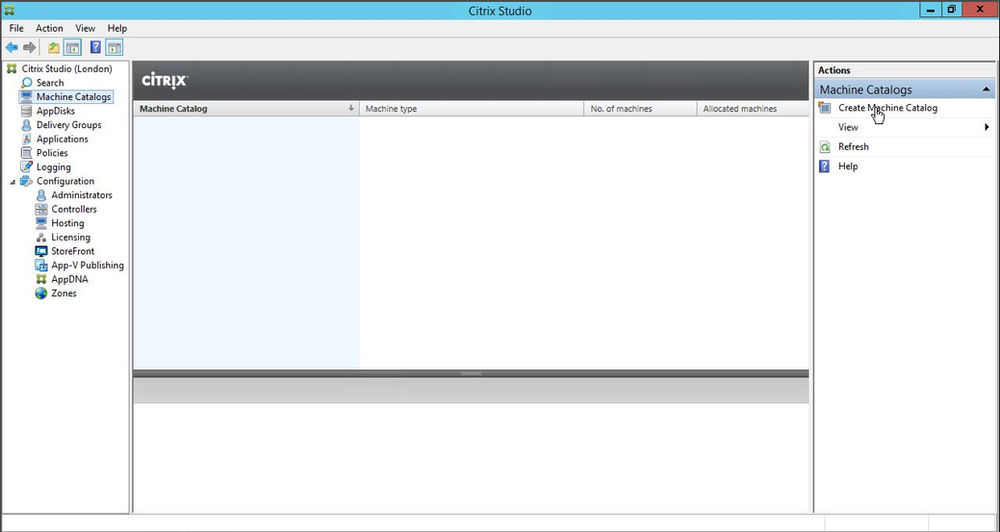 Citrix XenApp/XenDesktop 7.9 Create a Machine Catalog and Delivery Group
