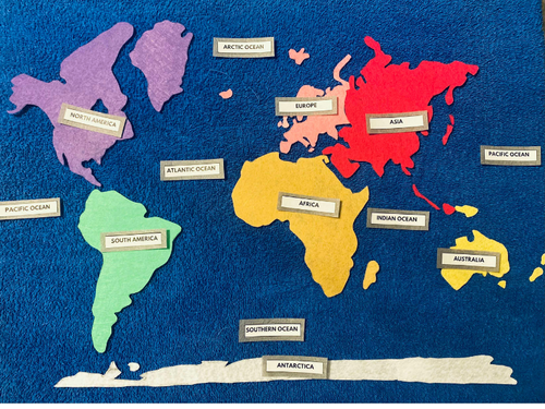 Felt Continent Tutorial Pack | FTL of Homeschooling