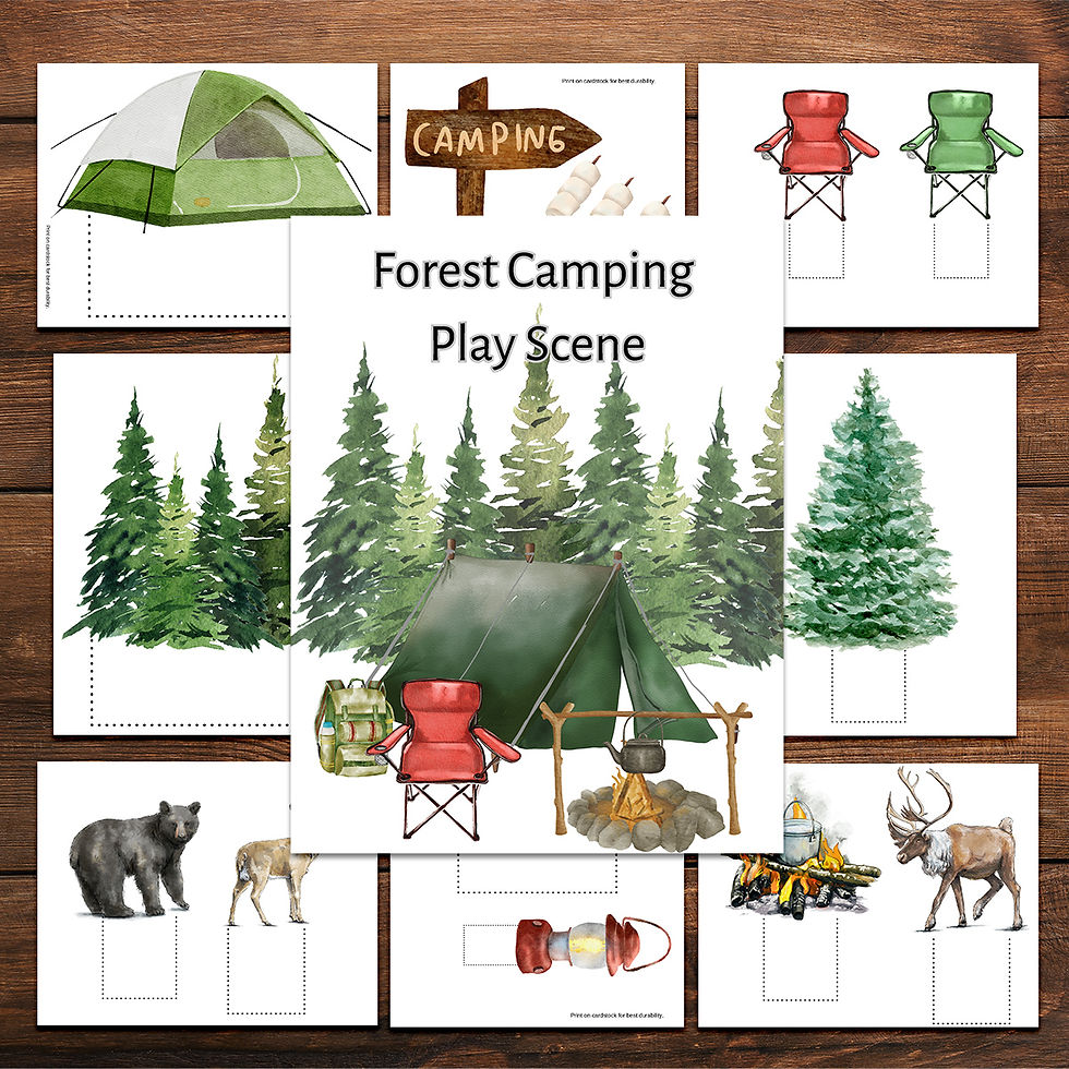 Camping Play Scene | FTL of Homeschooling