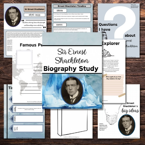 Ernest Shackleton Biography Unit | FTL of Homeschooling