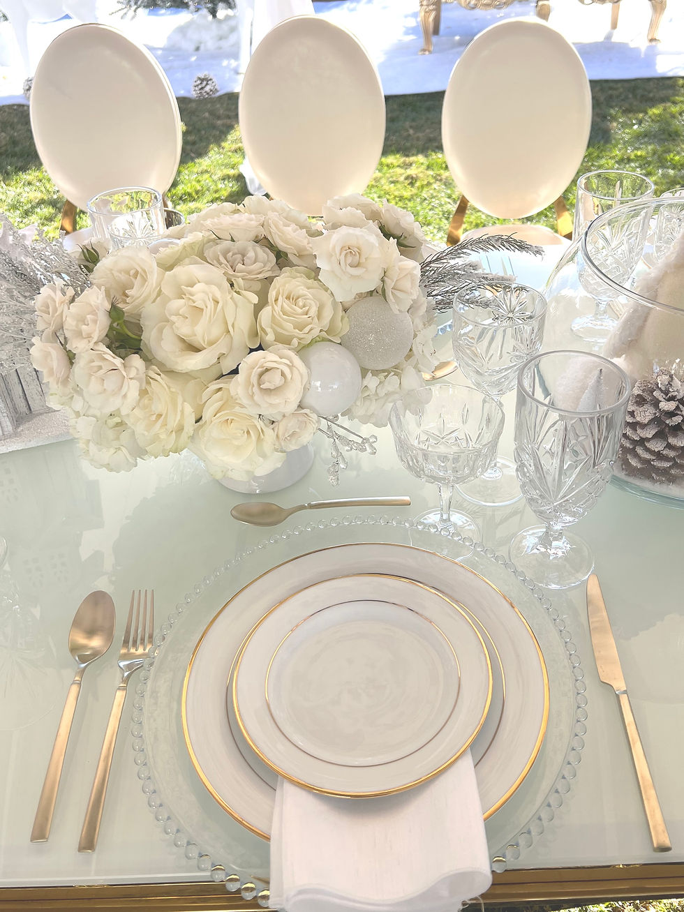 Complete Wedding Tableware ( Set Of 11 ) | Lopez's Event Rental