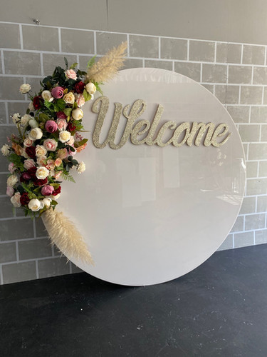 Welcome Backdrop Package | Lopez's Event Rental