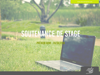 123-slide.com | AGENCE POWERPOINT | MODELE POWERPOINT SOUTENANCE STAGE