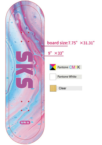 SKS PINK WAVE SIZE 7.5 8.0 | Sksskate