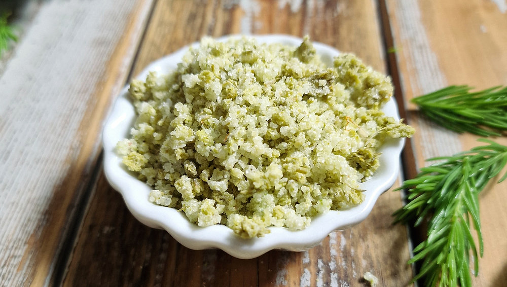 Spruce Tip Sugar (Granskudd Sukker), a Perfect Nordic Sprinkle