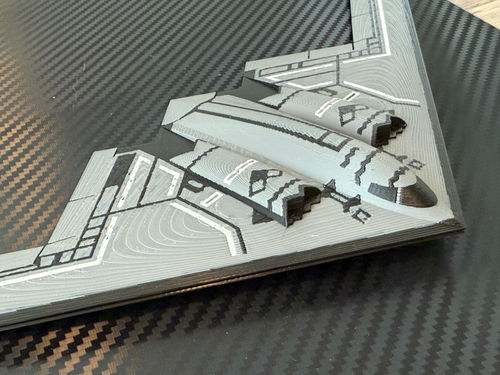 B-2 Stealth Bomber Model Kit – 3D Printed Flat-Pack Jet Kit | 3D Cubed ...