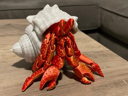 Hermit Crab Action Figure - Flexible and posable - Complete with a ...