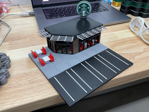 Cars - Mini Coffee Shop -Diecast Scale 1/64th | 3D Cubed Printing