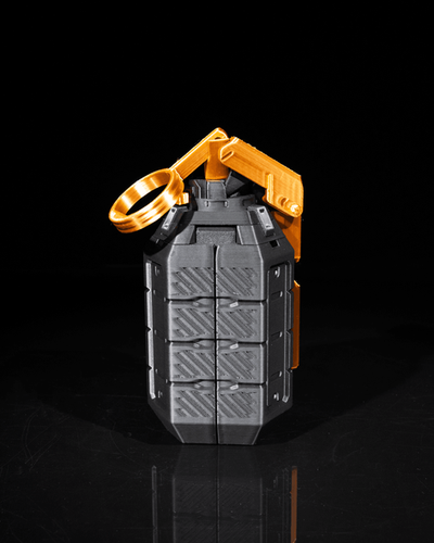 Controller Stand - Grenade Shaped with Fold Out Arms | 3D Cubed Printing