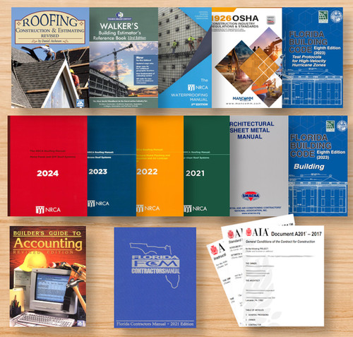 Roofing Exam Set of Books, Get Licensed, FL Construction Academy