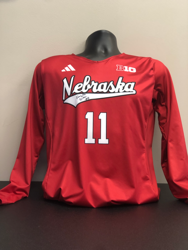 Hayden Kubik Autographed Game Worn/Issued Nebraska Volleyball Jersey ...
