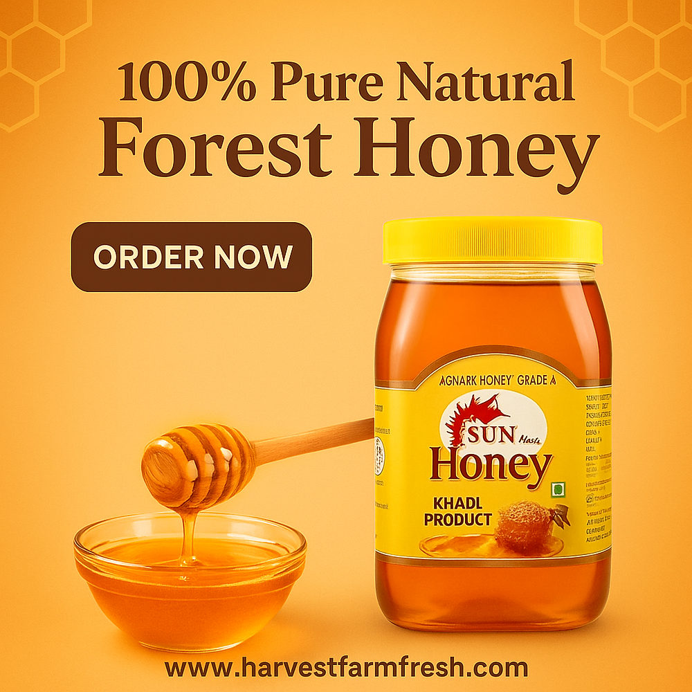 Sun Mark AGMARK Certified Natural Honey – 100% Pure Forest Honey from ...