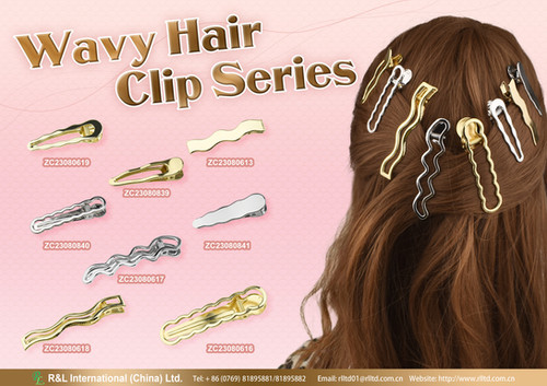 Custom Wavy Hair Clip Manufacturer | Trendy Designs | R&L
