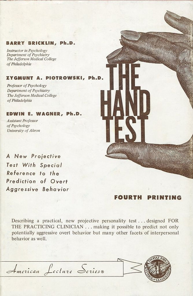 The Hand Test - B. Bricklin, Ztgmunt A. Piotrowski, Edwin E. Wagner