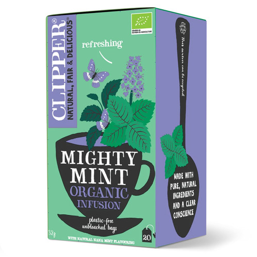 Clipper Teas Organic Mighty Mint Infusion - 20 Teabags | Umoyo Natural ...