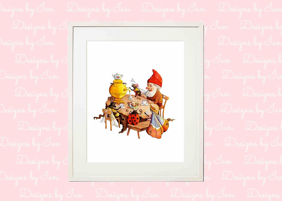 Printable Insect Tea Party Wall Art | Designsbyian