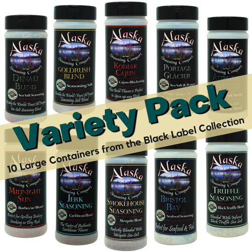Black Label Seasoning Collection - Large Shakers | Alaska Seasoning Co