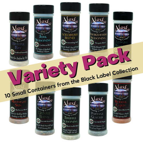 Black Label Seasoning Collection - Small Shakers | Alaska Seasoning Co