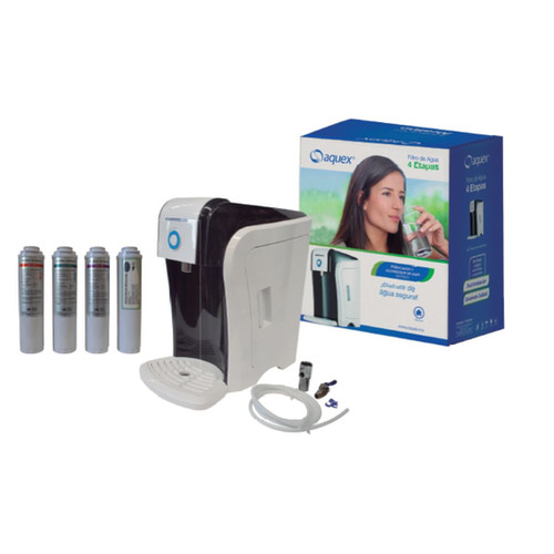 Filtro purificador y alcalinizador de agua sobre tarja Aquex | Hidrokinesis