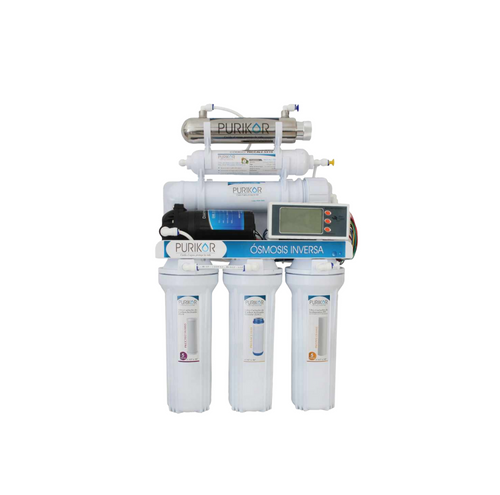 Filtro purificador de 6 etapas con osmosis inversa y lampara uv ...