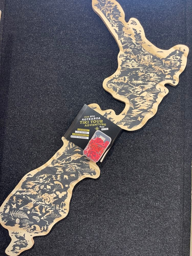 Aotearoa NZ wooden illustrated map | Epic Aotearoa