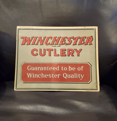 VINTAGE WINCHESTER CUTLERY SIGN | MT Vintage Goods LLC