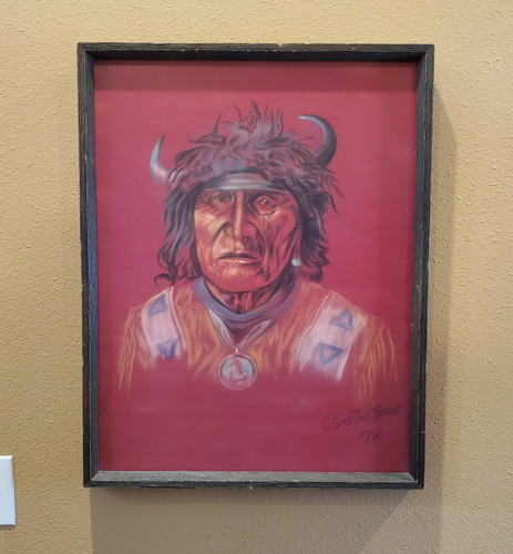 VINTAGE CLARENCE BASIL CUTS THE ROPE LARGE PAINTING | MT Vintage Goods LLC