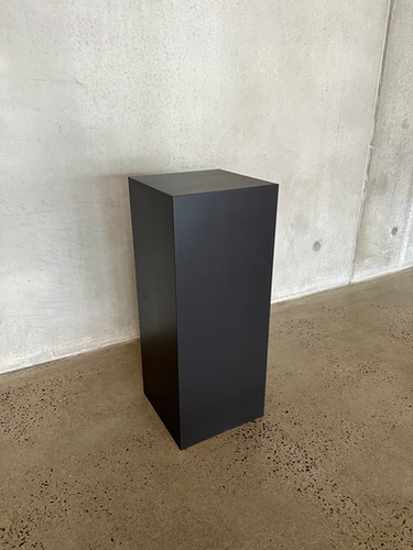 1m Black Square Plinth | Bentley and Bobbi