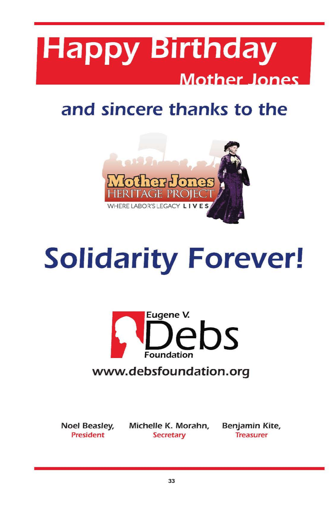 Celebrating Mother Jones in Chicago