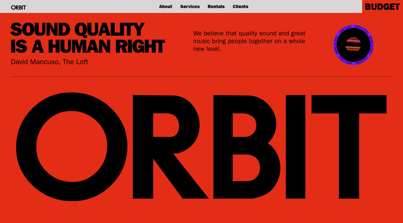Site of Sites | Web Design Inspiration | ORBIT